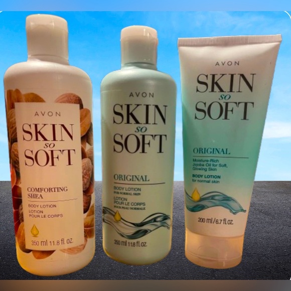 Avon | Bath & Body | Sss Body Lotion Lot Of 3 Skin So Soft Original ...